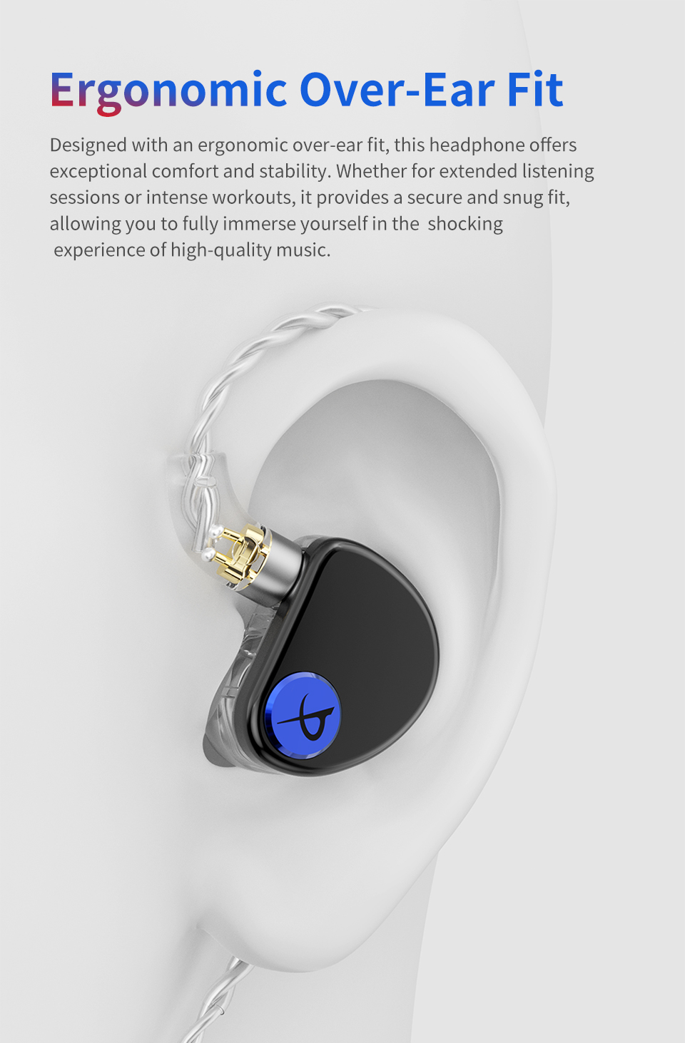 TRN V90 Pro In-Ear Earphones 2DD+4BA Driver Unit HiFi Bass IEM Headset ...