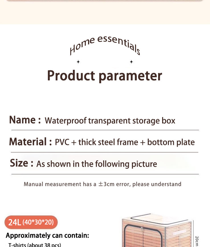 【FM-95】Waterproof Large Folding Storage Box Breathable Folding Clothes ...