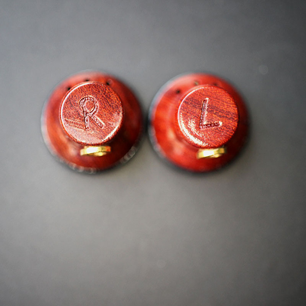 FENGRU ZERO Wooden Flat Head Earbuds 32ohm Titanium film Driver HIFI ...