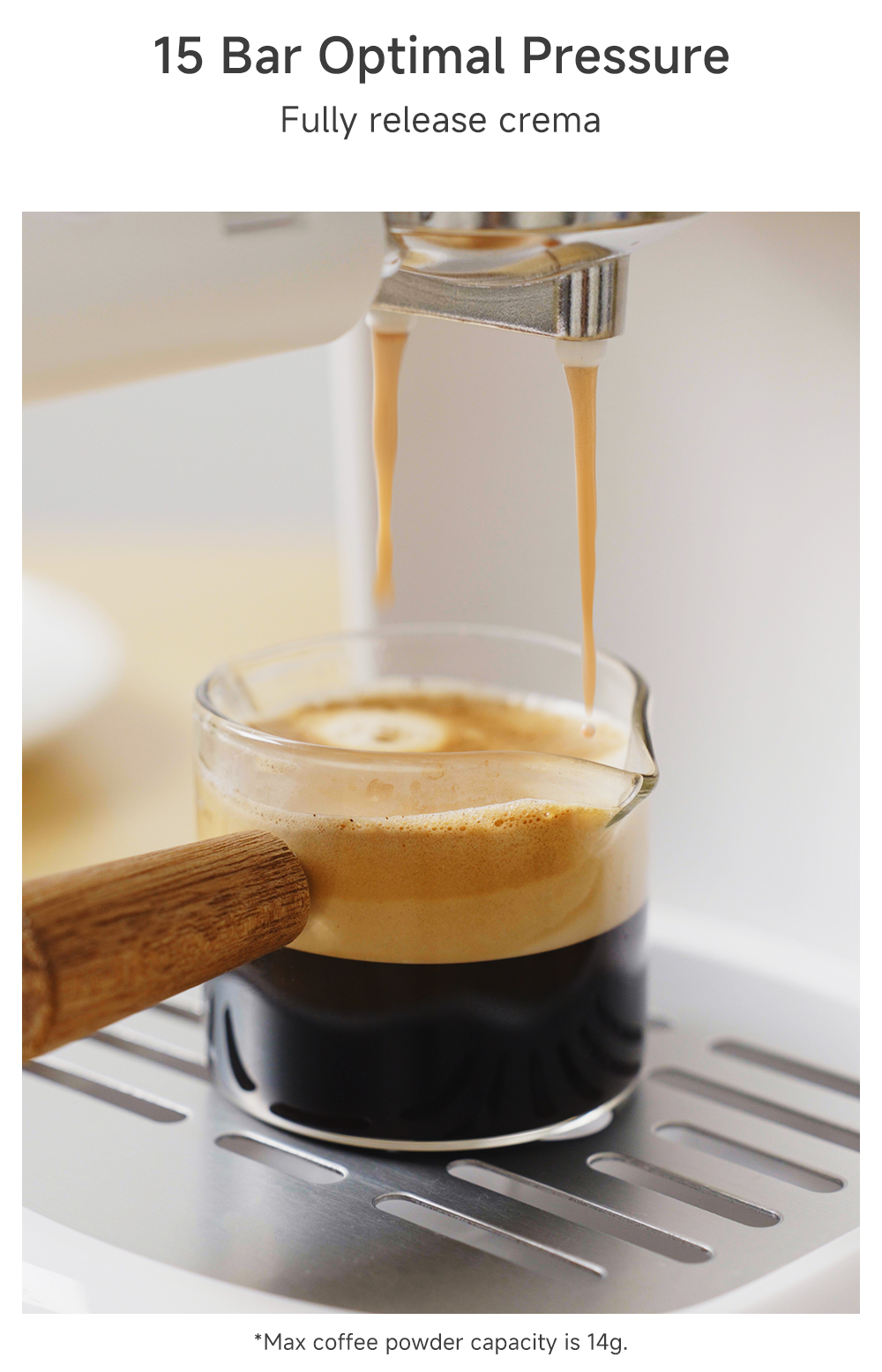 Simplus Espresso Coffee Maker Machine With Milk Frother Wand Coffee ...