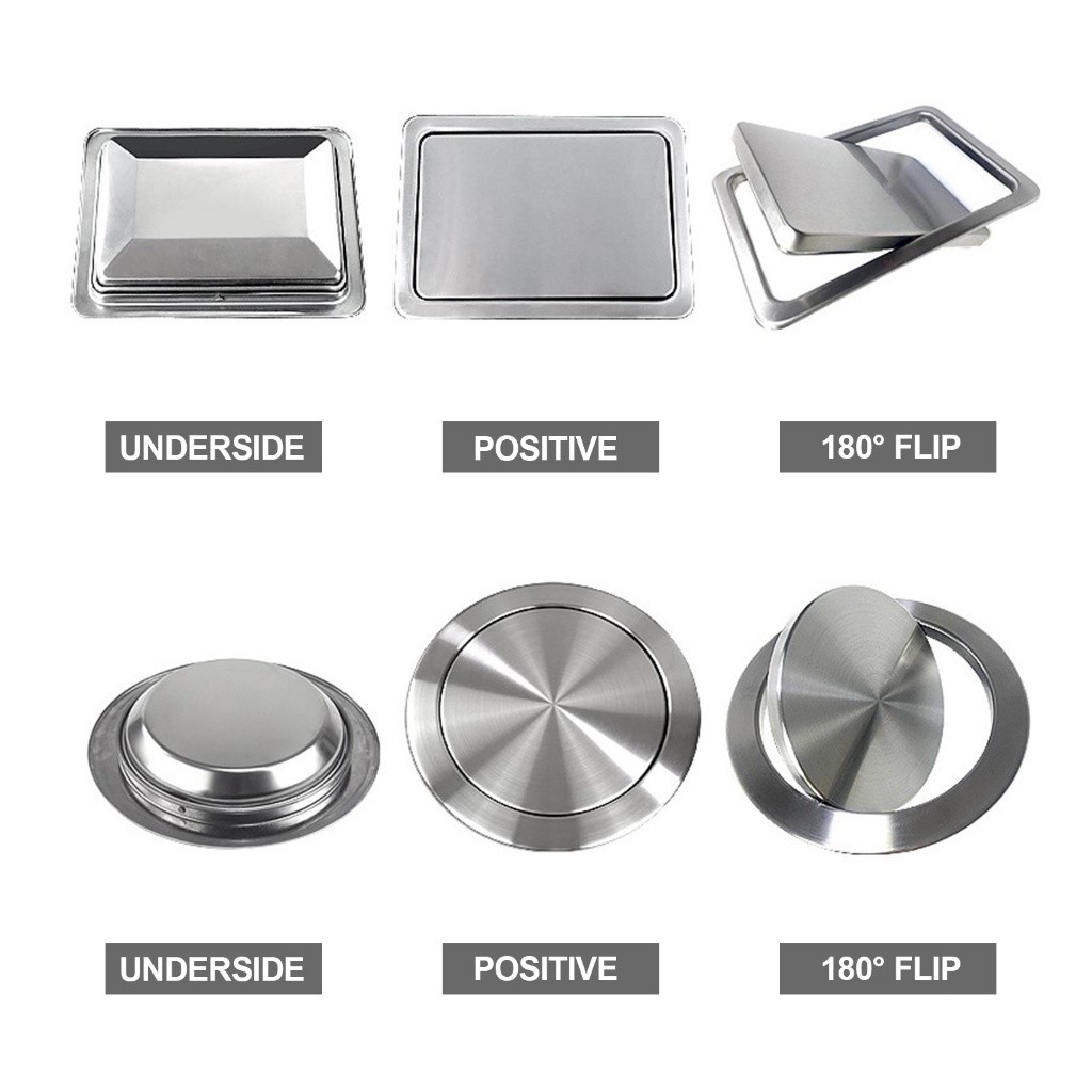 【Local Warehouse+COD】Stainless Steel Flap Flush Recessed Built-in ...