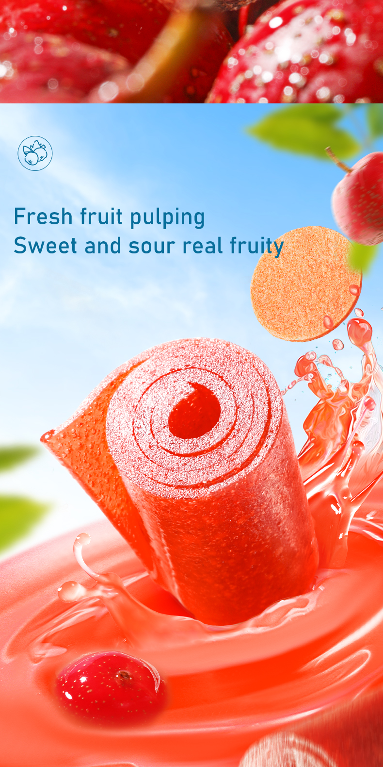 Three Squirrels Hawthorn Roll/Hawthorn Slices/Hawthorn Strips (108g ...