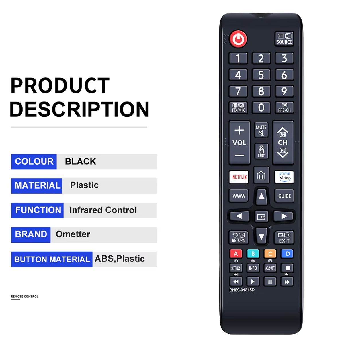 Smart Remote Control for Samsung LED Smart TV BN59-01315D Remote Contorller Universal ...