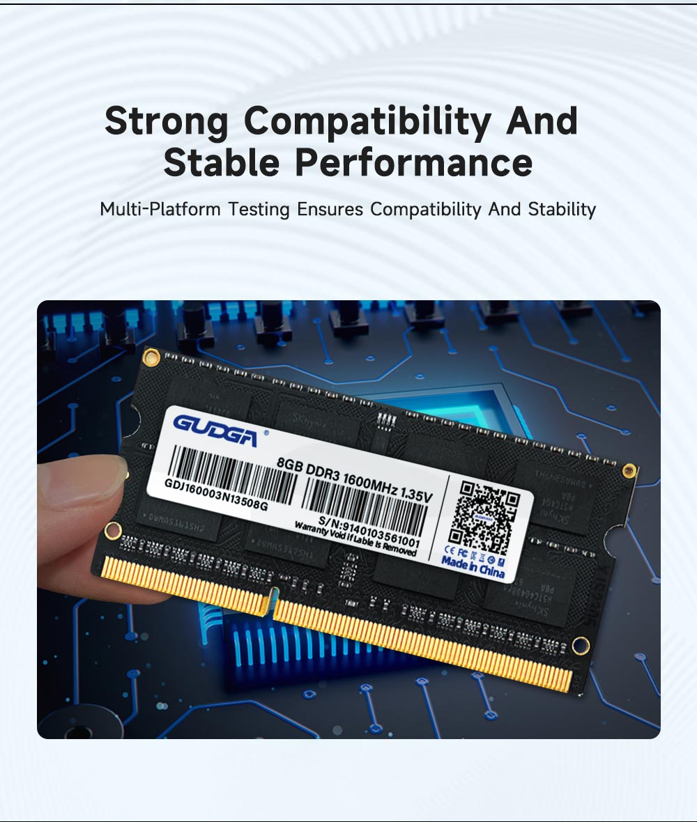 GUDGA DDR3/DDR3L 2GB 4GB 8GB RAM 1333mhz 1600mhz SODIMM Notebook Memory ...