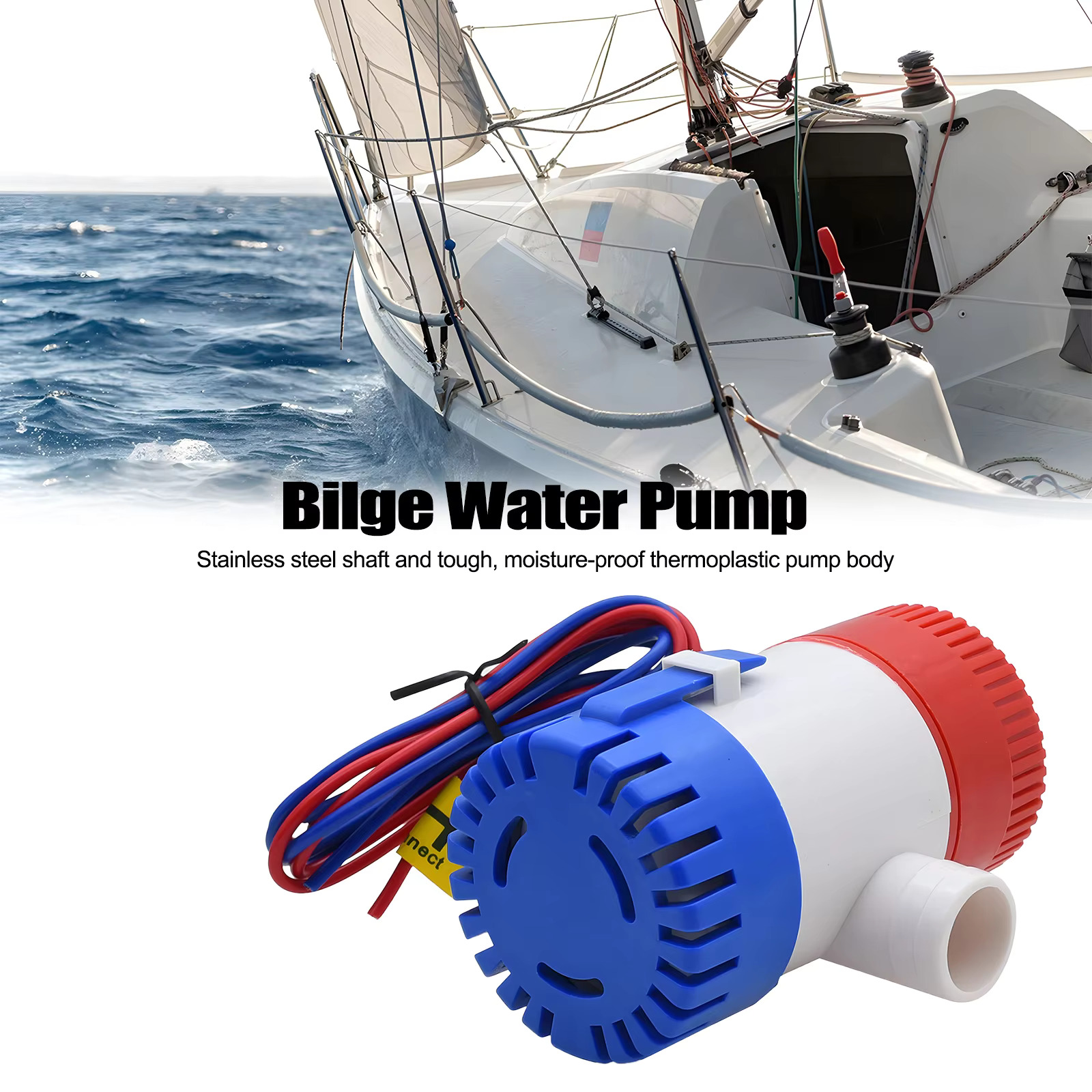 PowMr Submersible Pumps Special Edition DC 1100GPH 12V/24V Divo ...