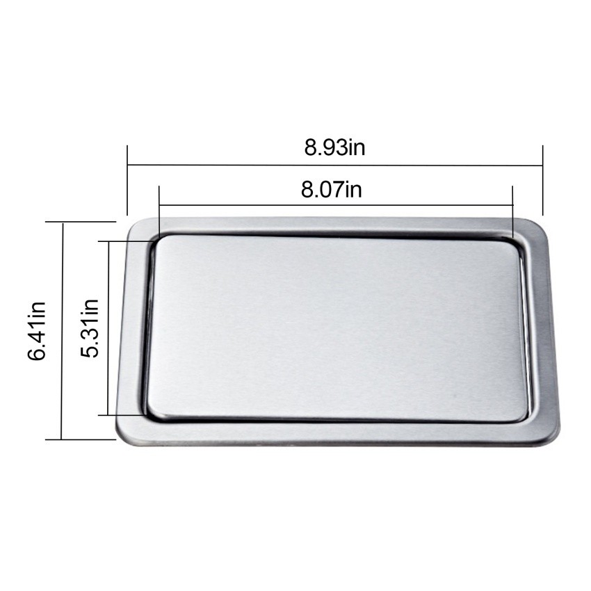 【Local Warehouse+COD】Stainless Steel Flap Flush Recessed Built-in ...