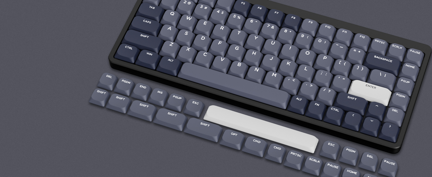 144 Keys Low Profile Keycaps Double Shot PBT Keycap for Gateron MX ...