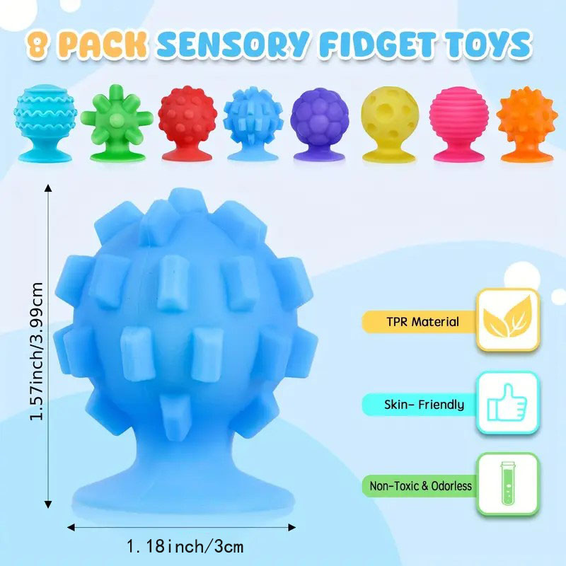 Stress Relief Fidget Toys Autism Kid Calming Sensory Toys Textured ...