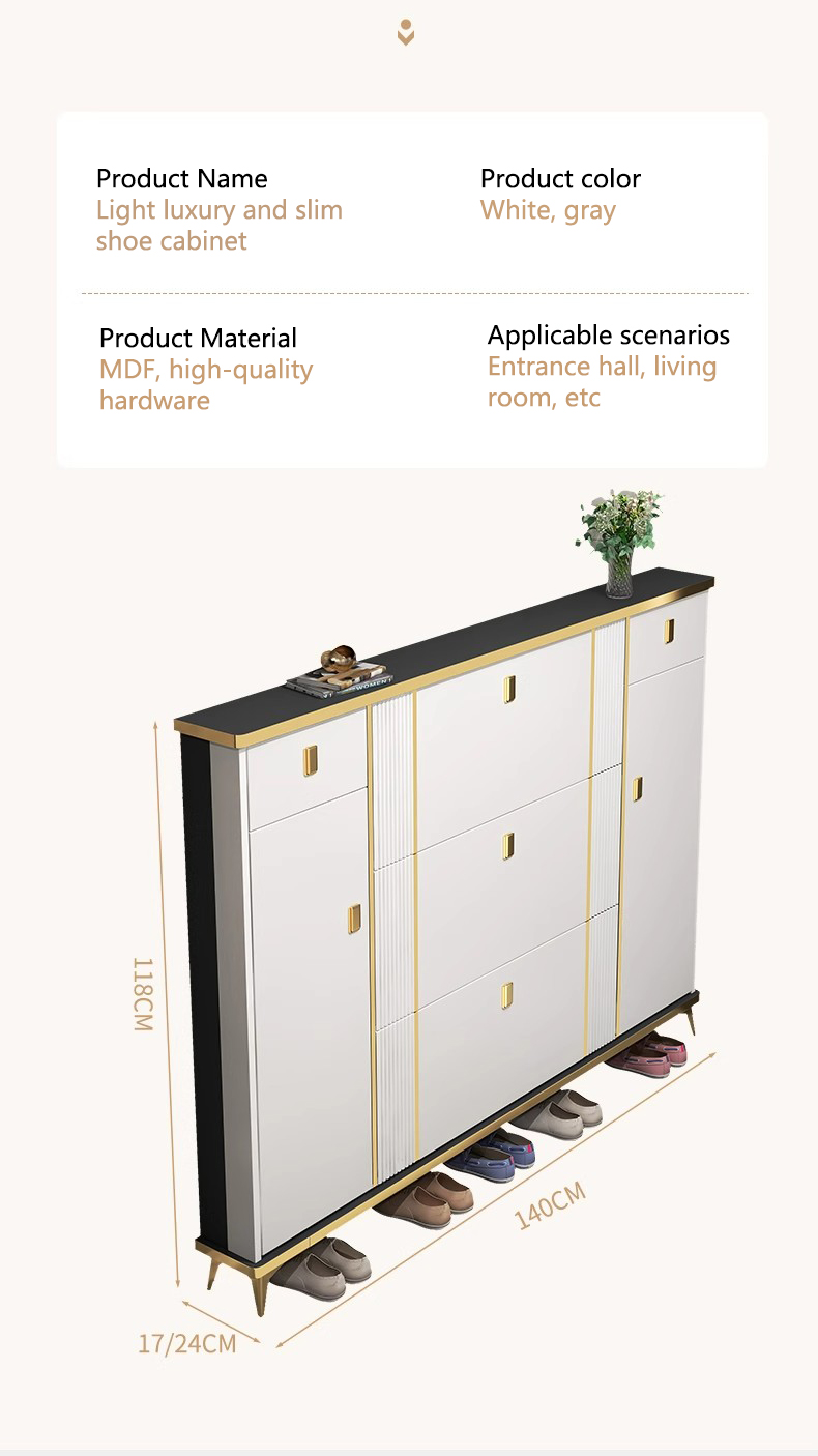 Shoe Rack Organizer Wooden Flip ShoeCabinet Ultrathin ShoeOrganizer ...