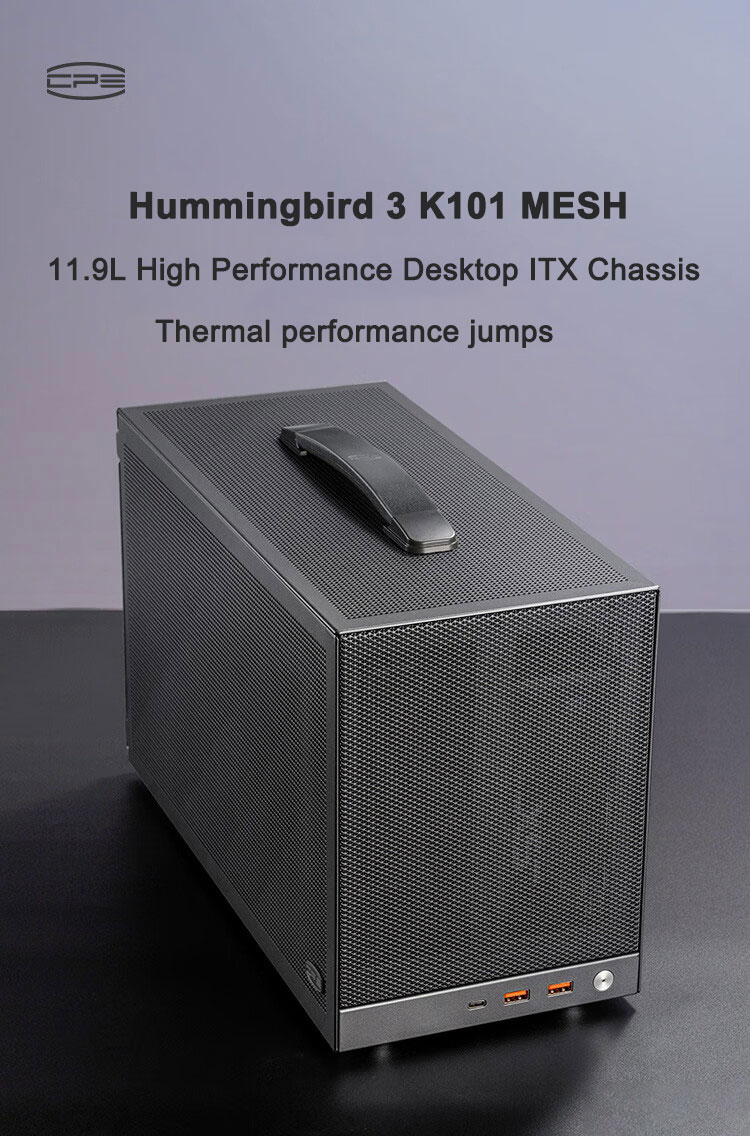 PCCOOLER K101 MESH Mini ITX computer case，Material steel/support SFX ...