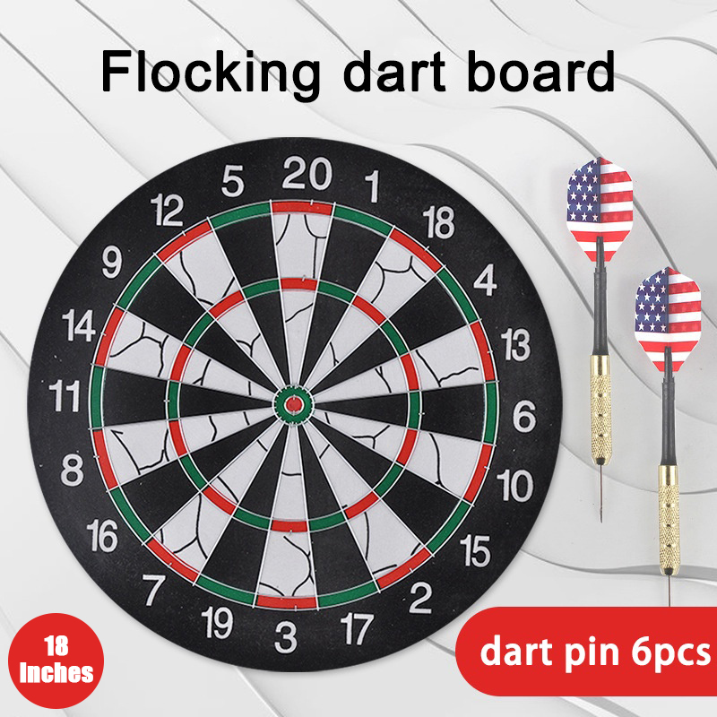 Double-sided Dart Board Original Thickening Dart Board Set With 6 Dart ...