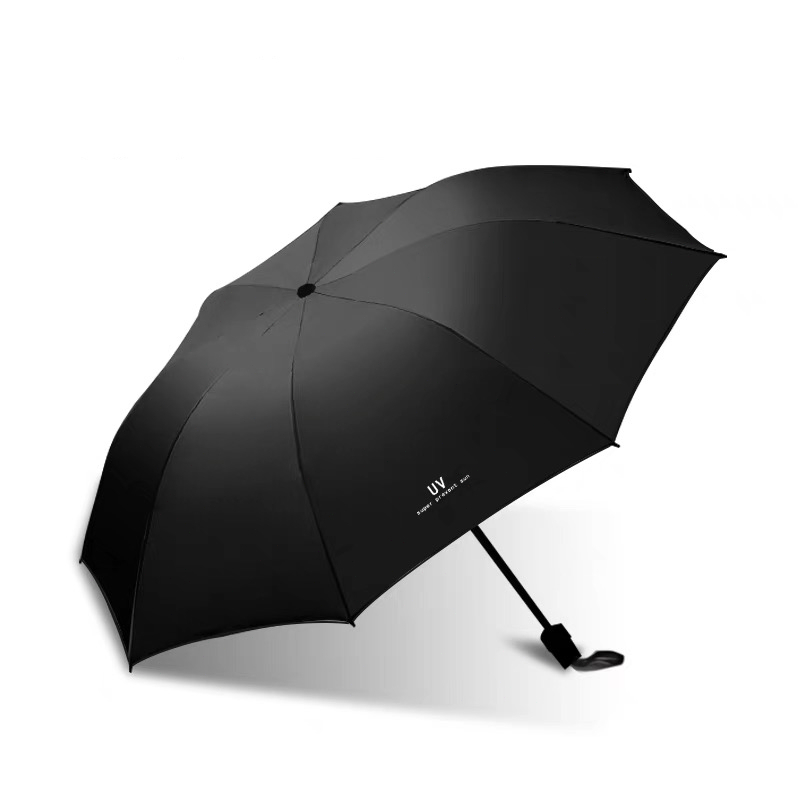 1pc UV Foldable Umbrella, Black Glue Sunscreen Umbrella, Sun Umbrella ...