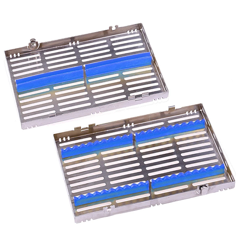 Dental Sterilization Rack Surgical Autoclavable Sterilization Box Stainless Dental Cassette File ...