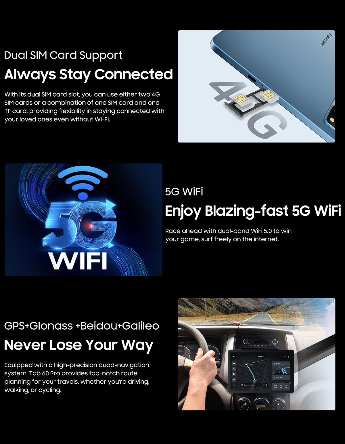 Blackview Tab 60 Pro 8GB+128GB Tablet PC 10.1'' IPS Display 7700mAh ...