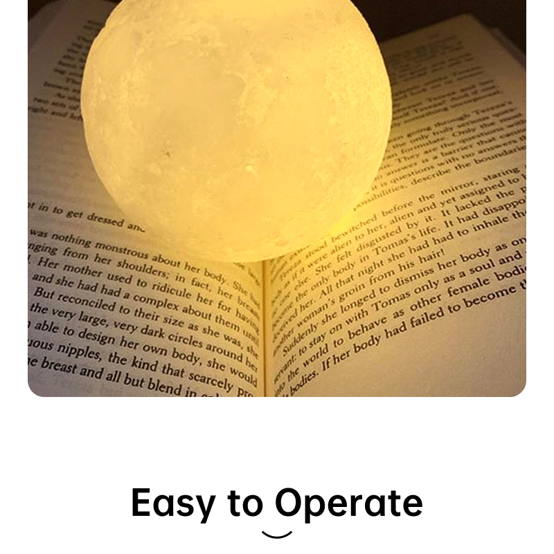 Thunlit Moon Night Light DIY Starry Moon Lamp Children Studio Handmade ...