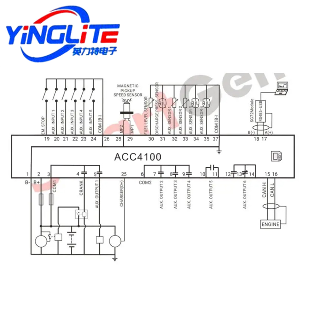 Original SmartGen ACC4100 Controller Original Diesel Air Compressor Controller | Shopee Philippines