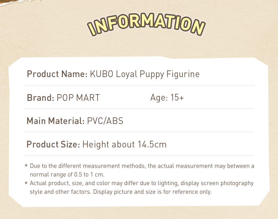 POP MART KUBO Loyal Puppy Figurine | Shopee Philippines