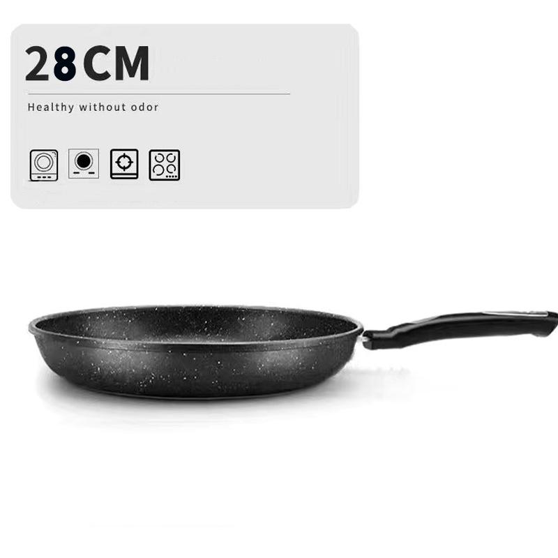 Non-stick Frying Pan With Handle 24/28/32cm Steak Fried Eggs Compact ...