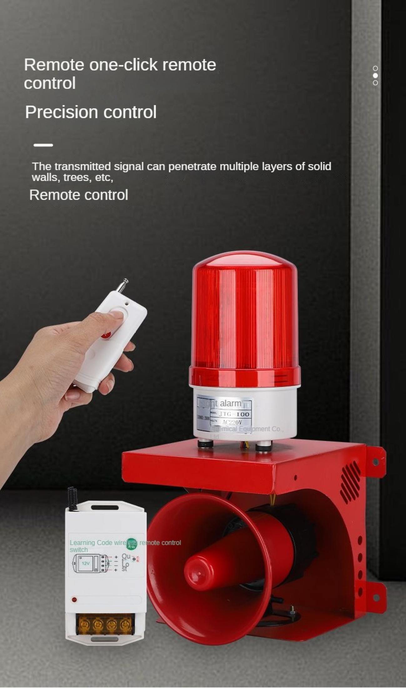 Home Office & Shop Hotel Fire Alarm Industrial Flashing Sound Strobe ...
