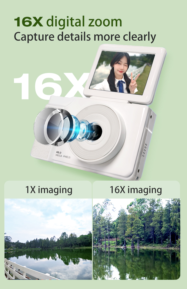 YMX-13 HD flip screen mirrorless digital camera, card machine shooting ...