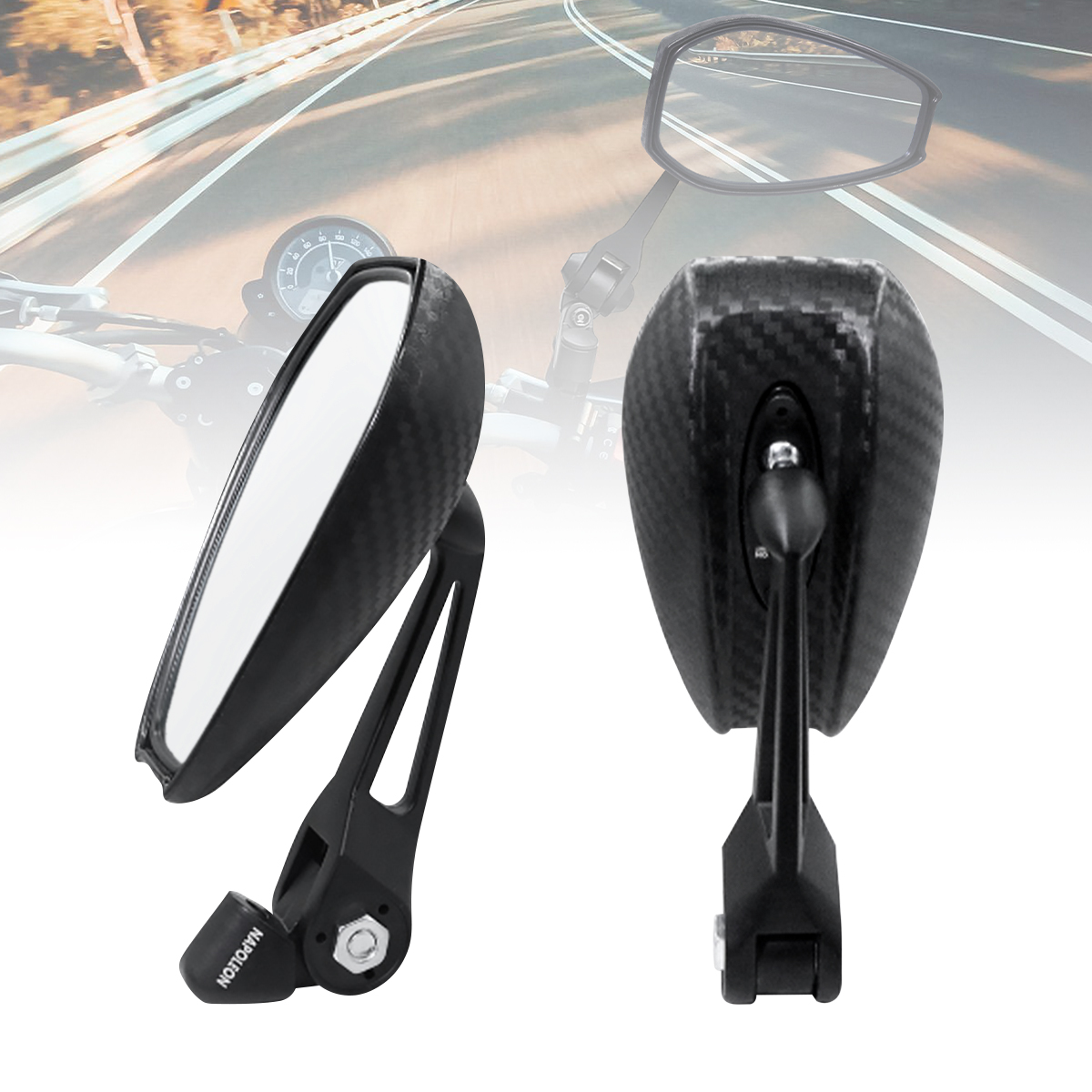 Motorcycle Side Mirror Street King Anti-glare Street King Adjustable ...