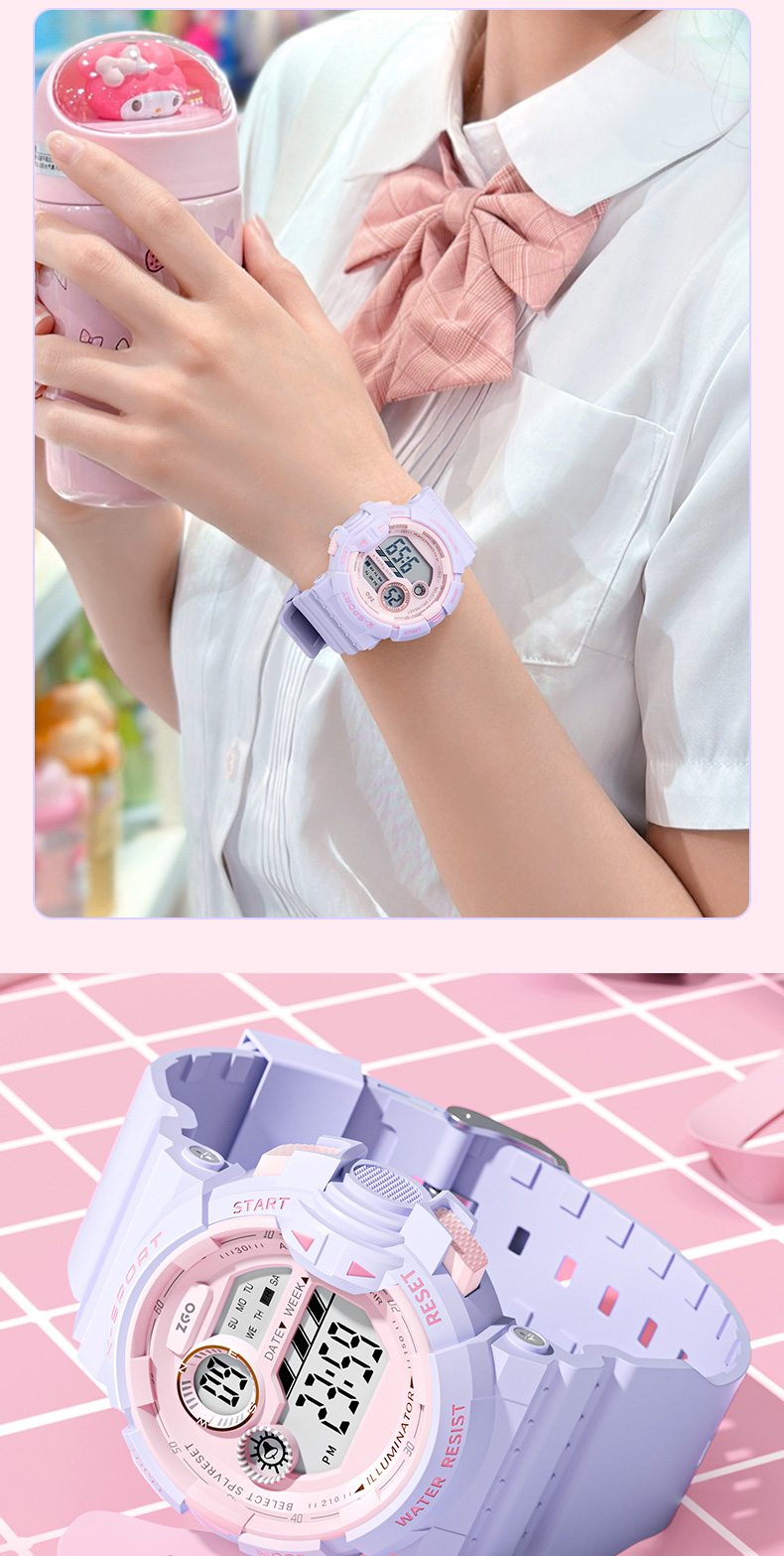 ZGO Watch For Kids Girls Waterproof Luminous Electronic Sport Students ...