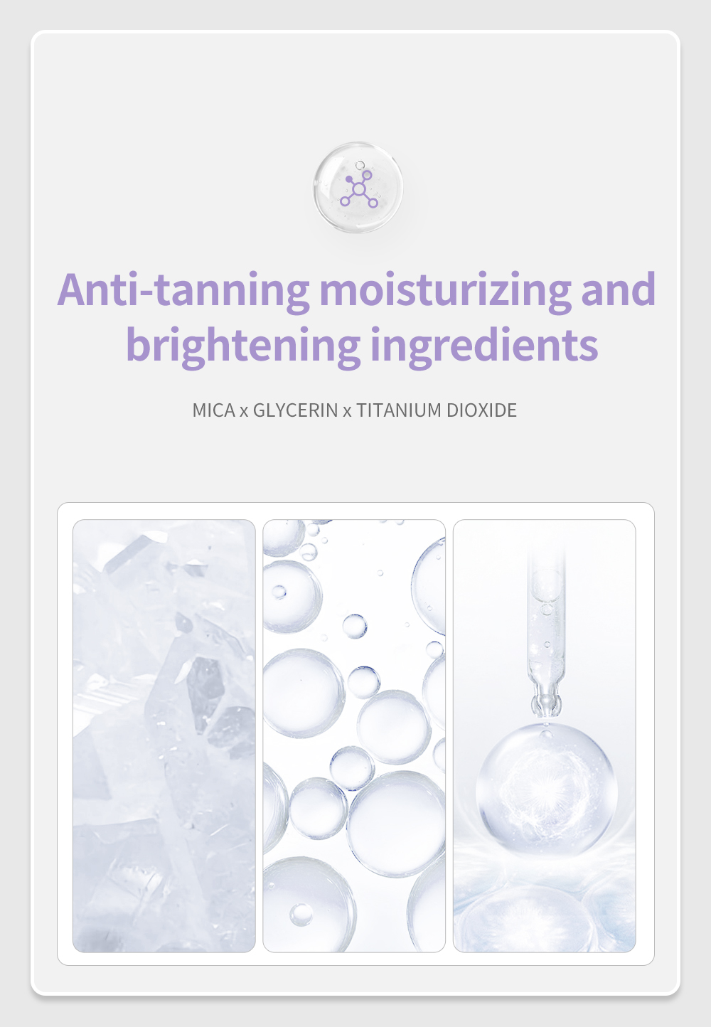 LANBENA Sunscreen Cream Spf50+ /PA+++ Purple Whitening Uv Whitening ...