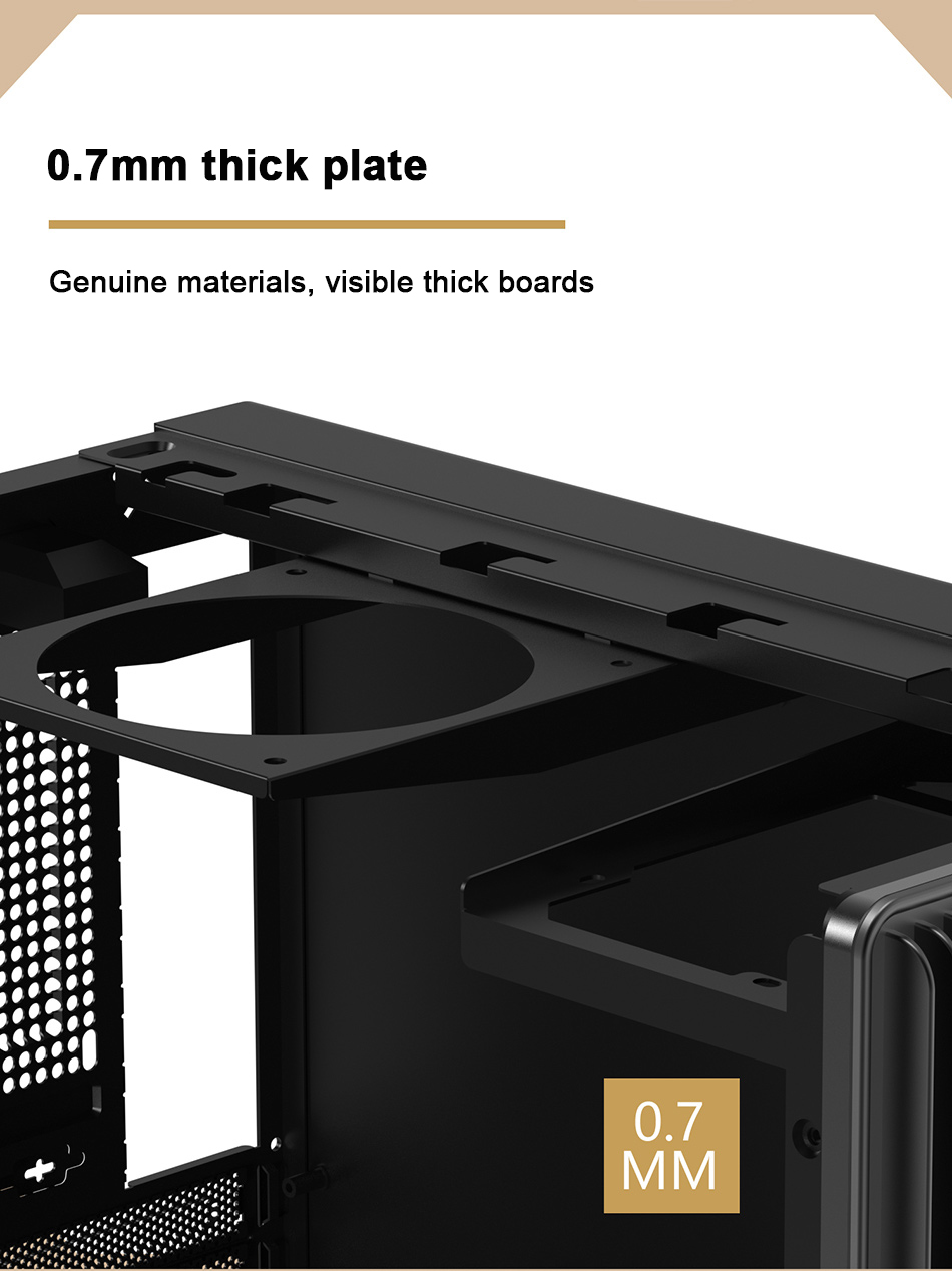 Power Train P40 Mesh MATX Desktop Case ITX Small Computer Handheld DIY ...