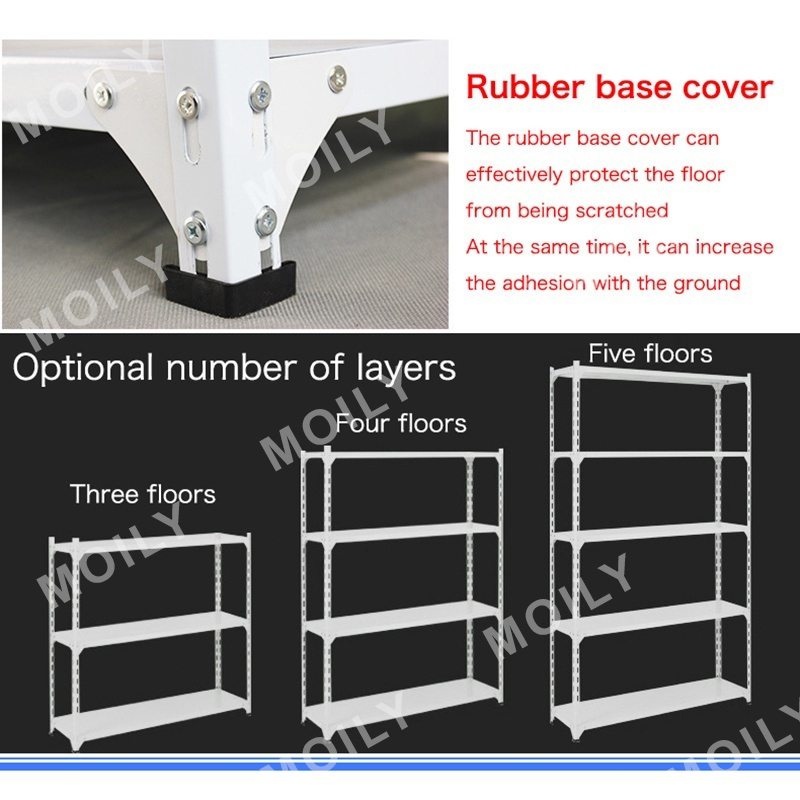 Metal Rack 6 Layer Organizer Storage Stainless kitchen 200 cm Shelves ...