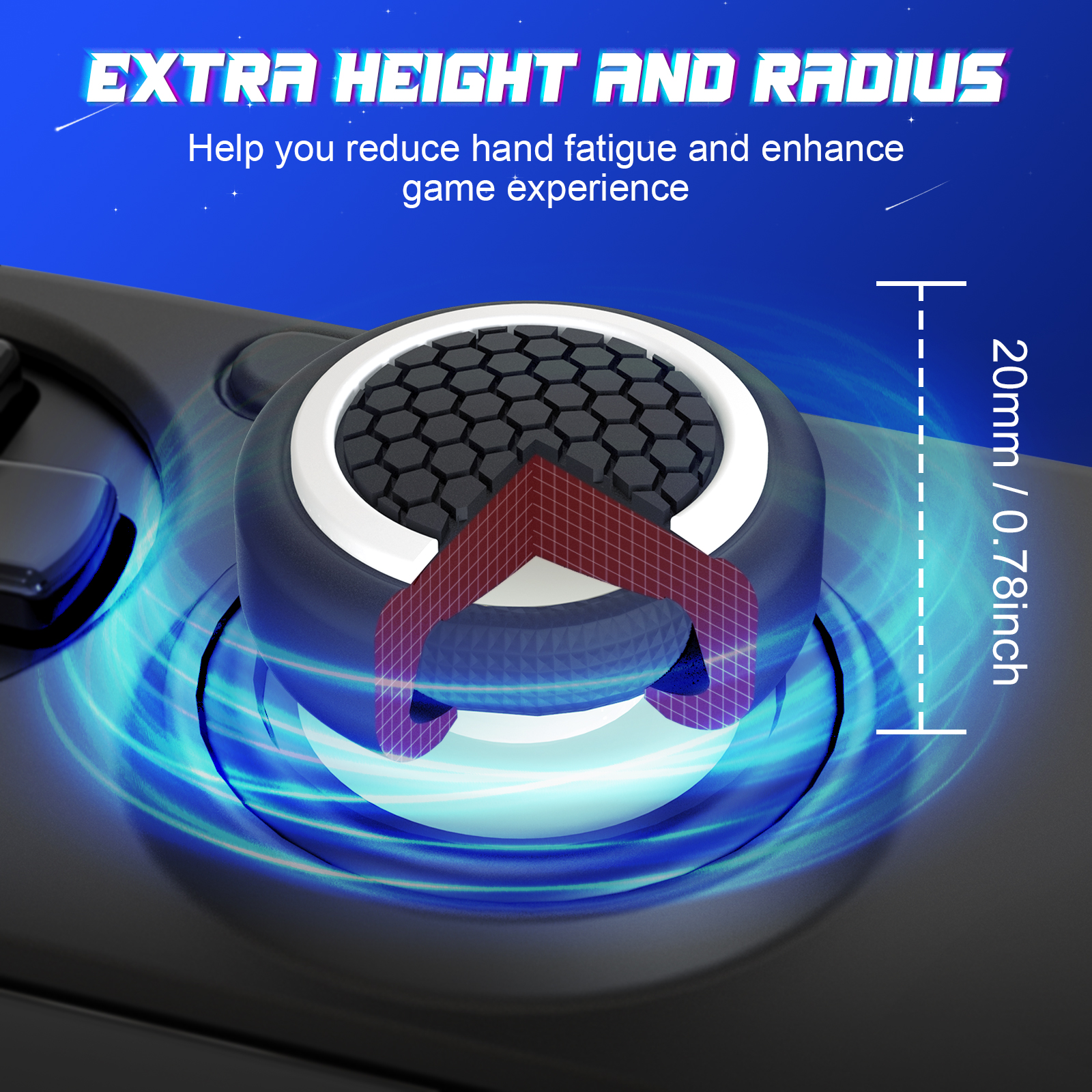 IINE Thumb Stick Caps for Steamdeck & ROG Ally Soft and Comfortable ...