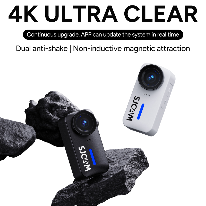 SJCAM C110+Plus Pocket Cam, 4K Action Camera, Stabilization, Waterproof ...