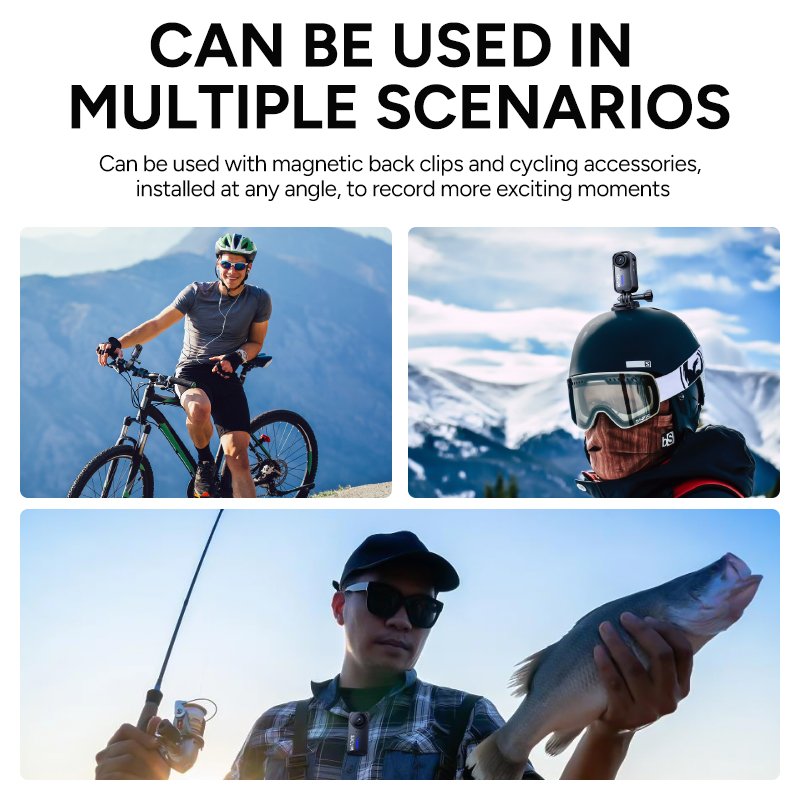 SJCAM C110+Plus Pocket Cam, 4K Action Camera, Stabilization, Waterproof ...