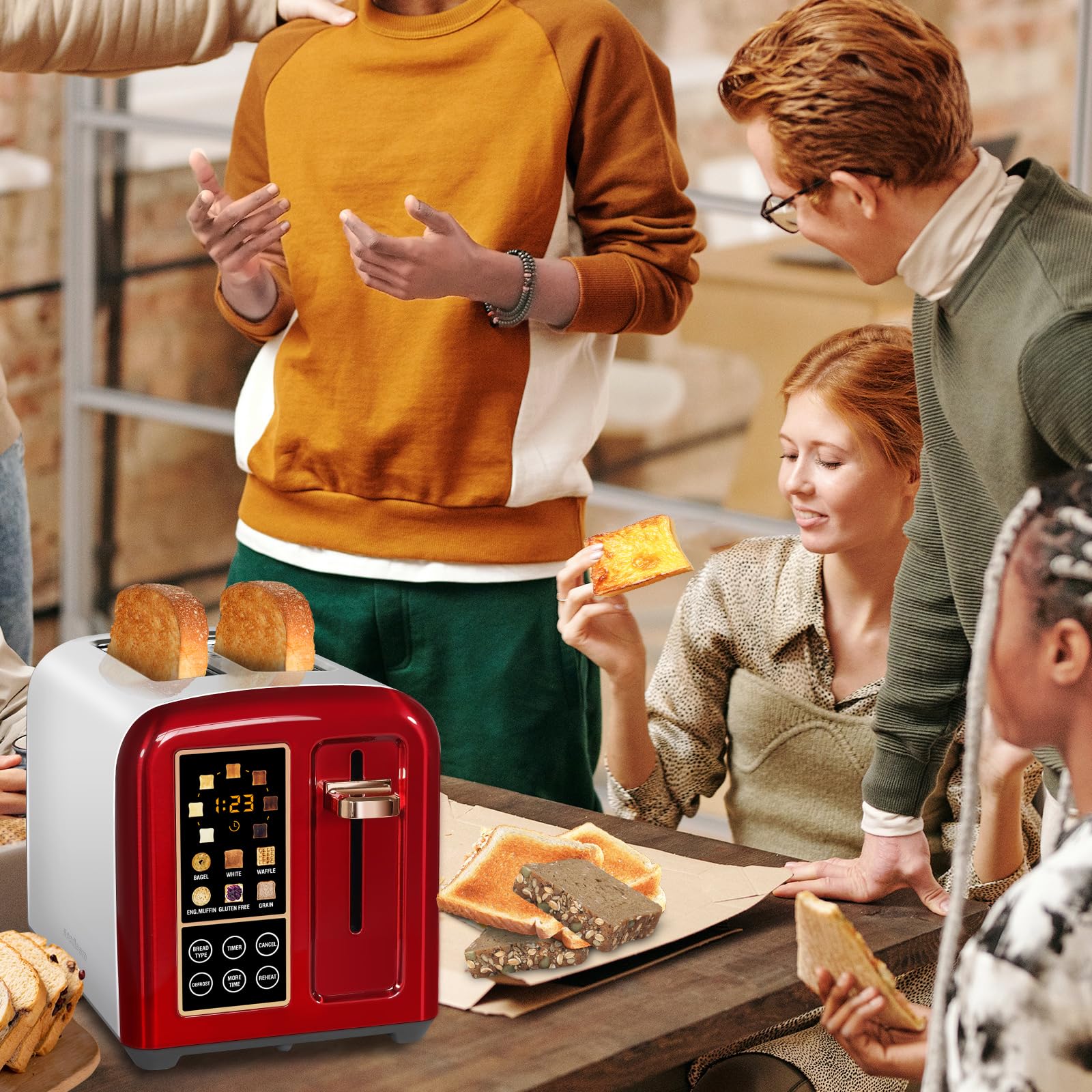 Toaster Two Large Variable Slot With 8 Settings and Integrated Bun ...