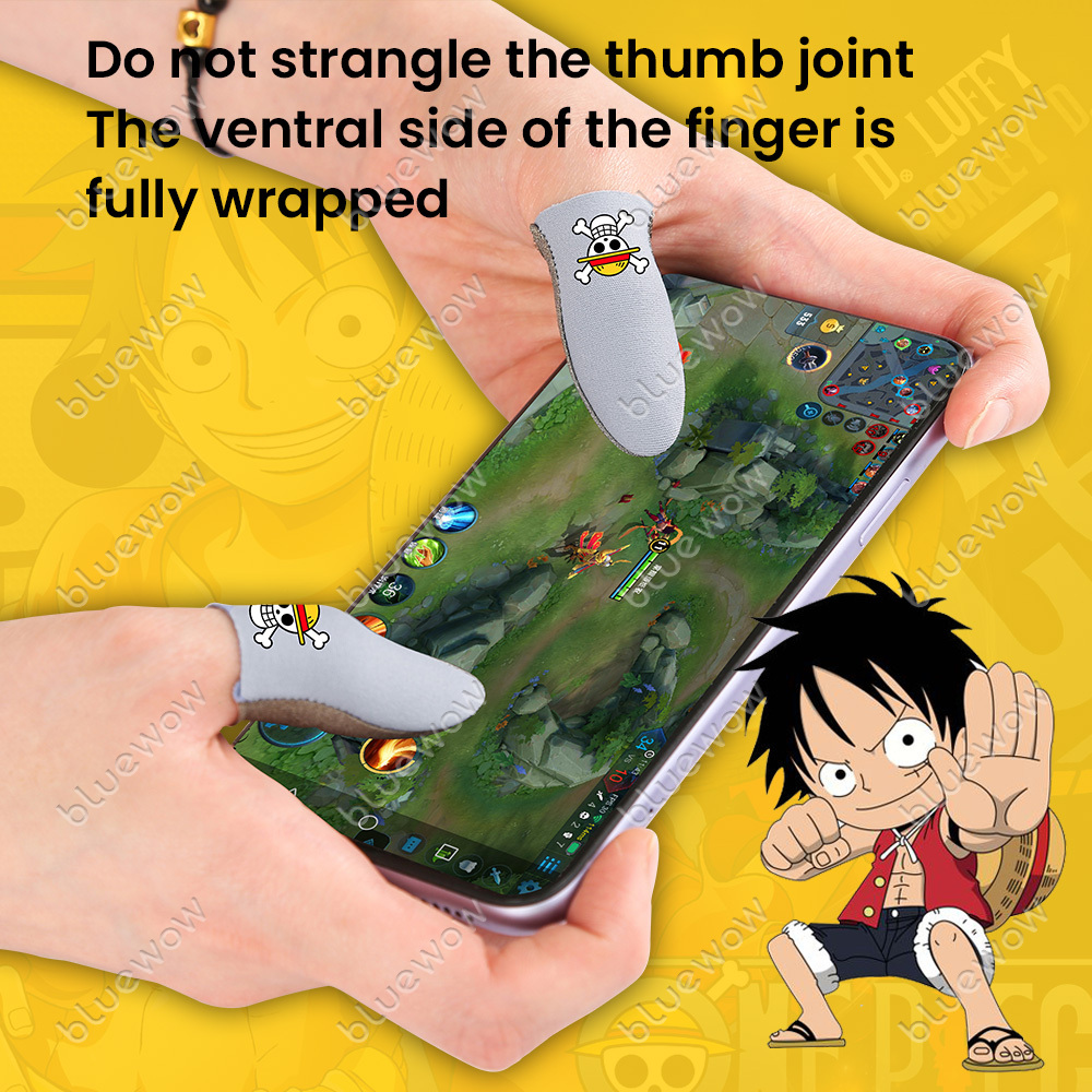 【One Piece】2025 BlueWow Finger Sleeve Gaming New Luffy PUBG ...