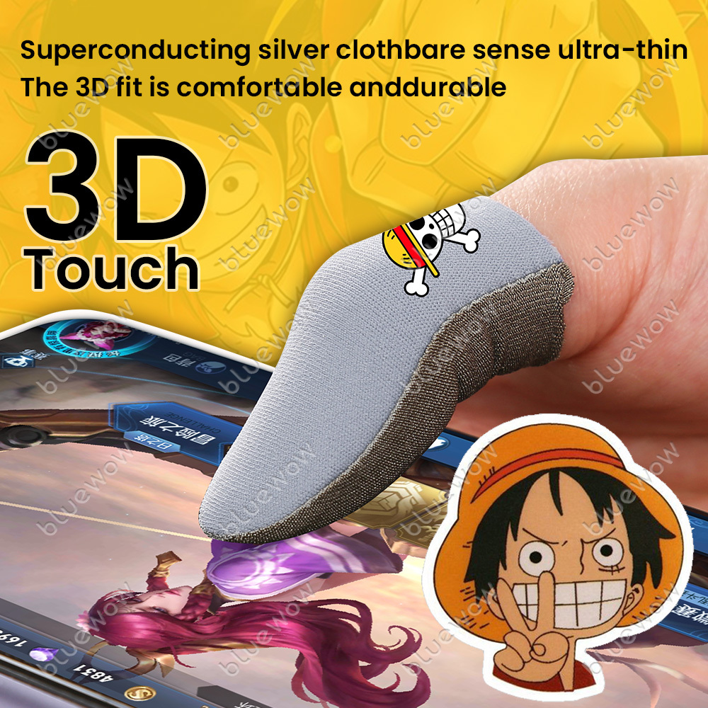 【One Piece】2025 BlueWow Finger Sleeve Gaming New Luffy PUBG ...