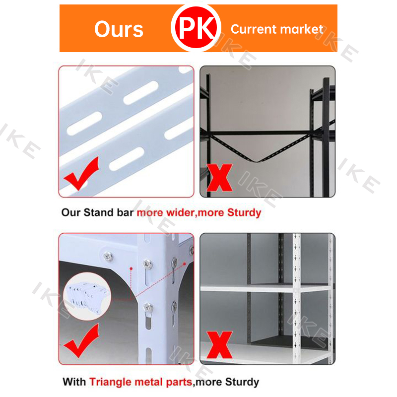 【Oversized 120X50X200cm】6 Layer Metal Rack Steel Self Heavy Duty Layer ...