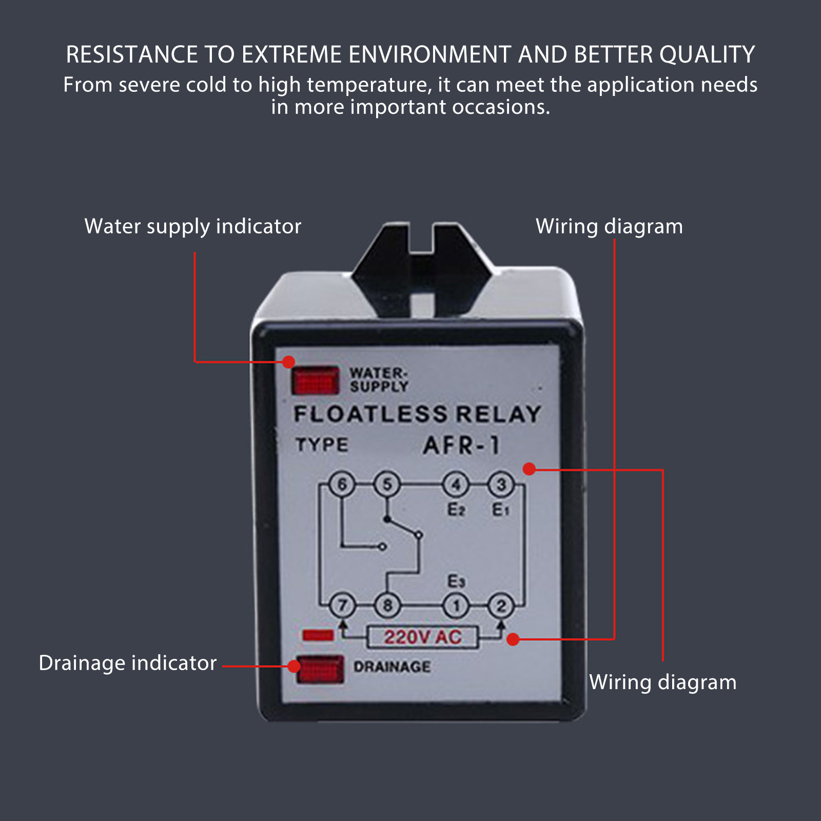 [Local delivery] AC 220V Relays Floatless Level Switch Sensor Liquid ...