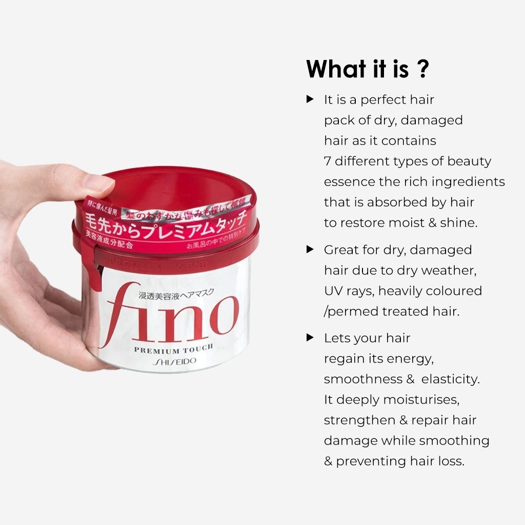 Fino Hair Mask Premium Imported Touch Penetrating Essence Hair Mask ...