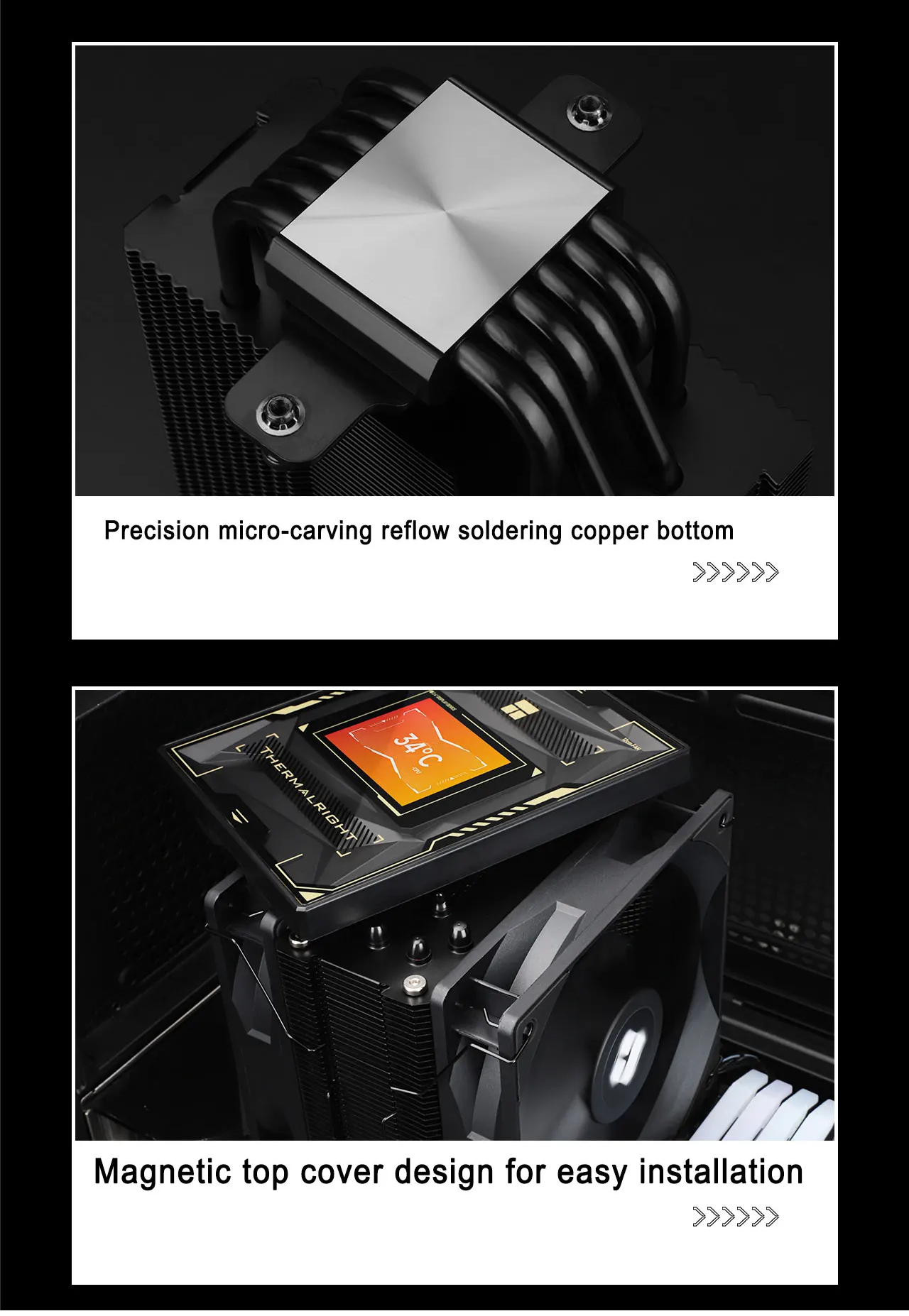 Thermalright Burst Assassin 120 VISION White CPU Air Cooling Radiator 2 ...