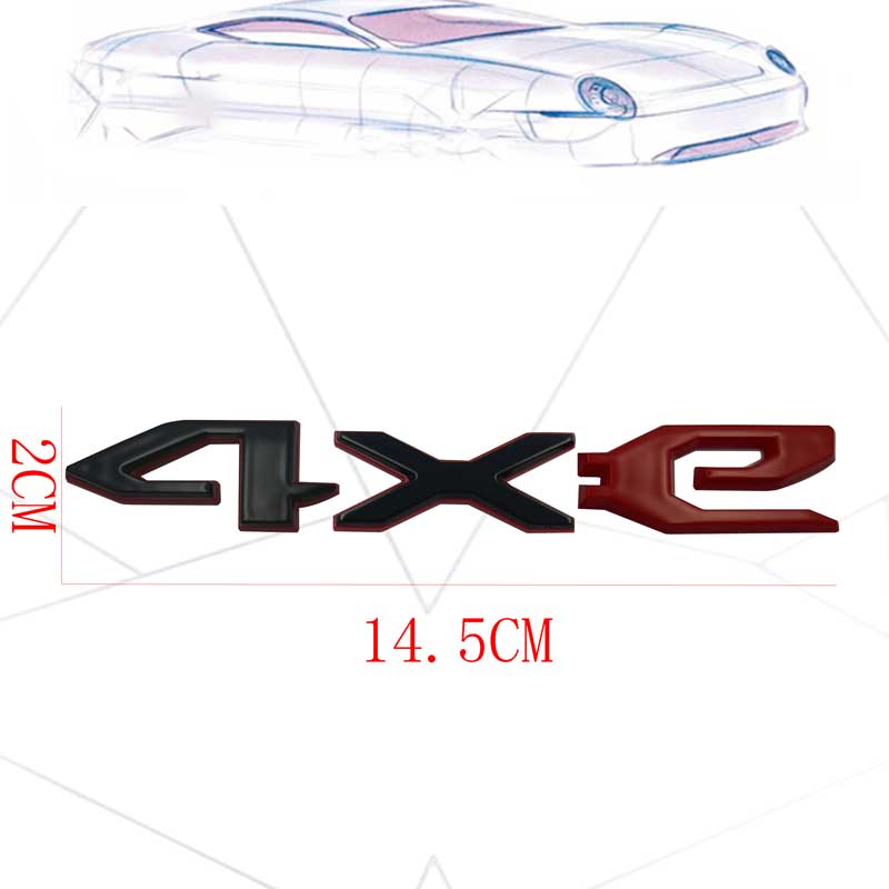 ABS 4XE Sahara Logo Car Side Sticker Emblem Trunk Badge for For Jeep ...