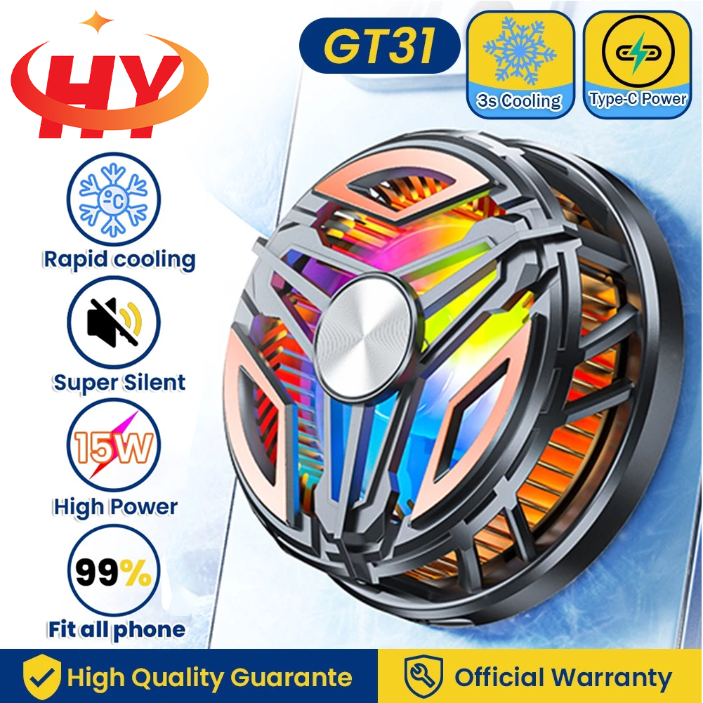 HY GT31 Magnetic Phone Cooler Portable Phone Semiconductor Radiator ...
