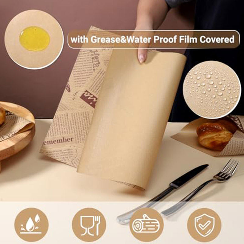 50 sheets sandwich paper food wrap toast food wrap food paper | Shopee ...