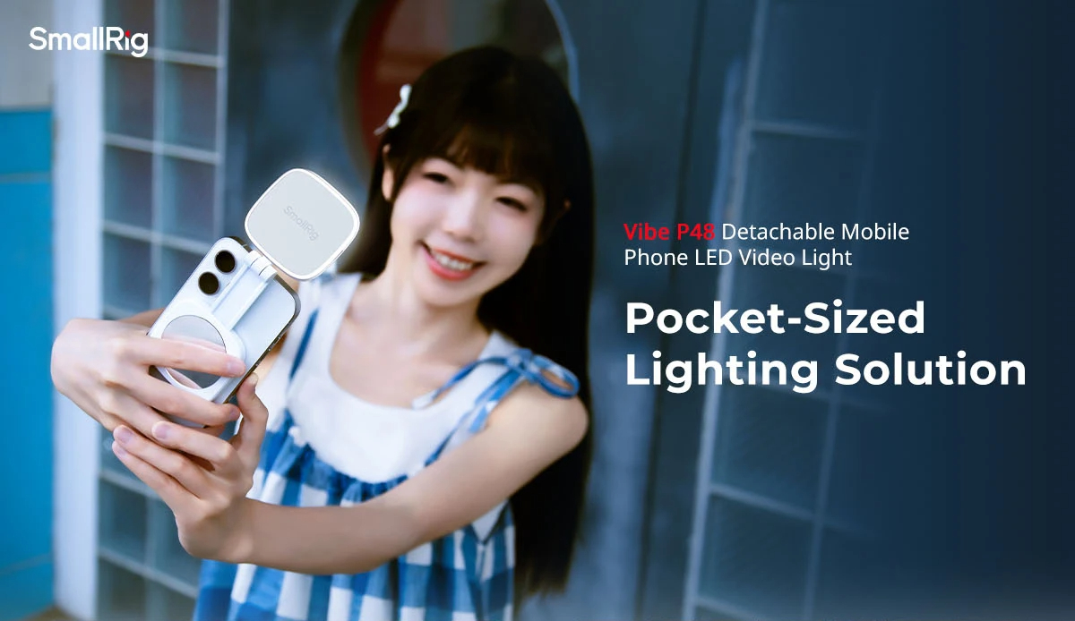 SmallRig Vibe P48 Detachable Mobile Phone LED Video Light Black/ White ...