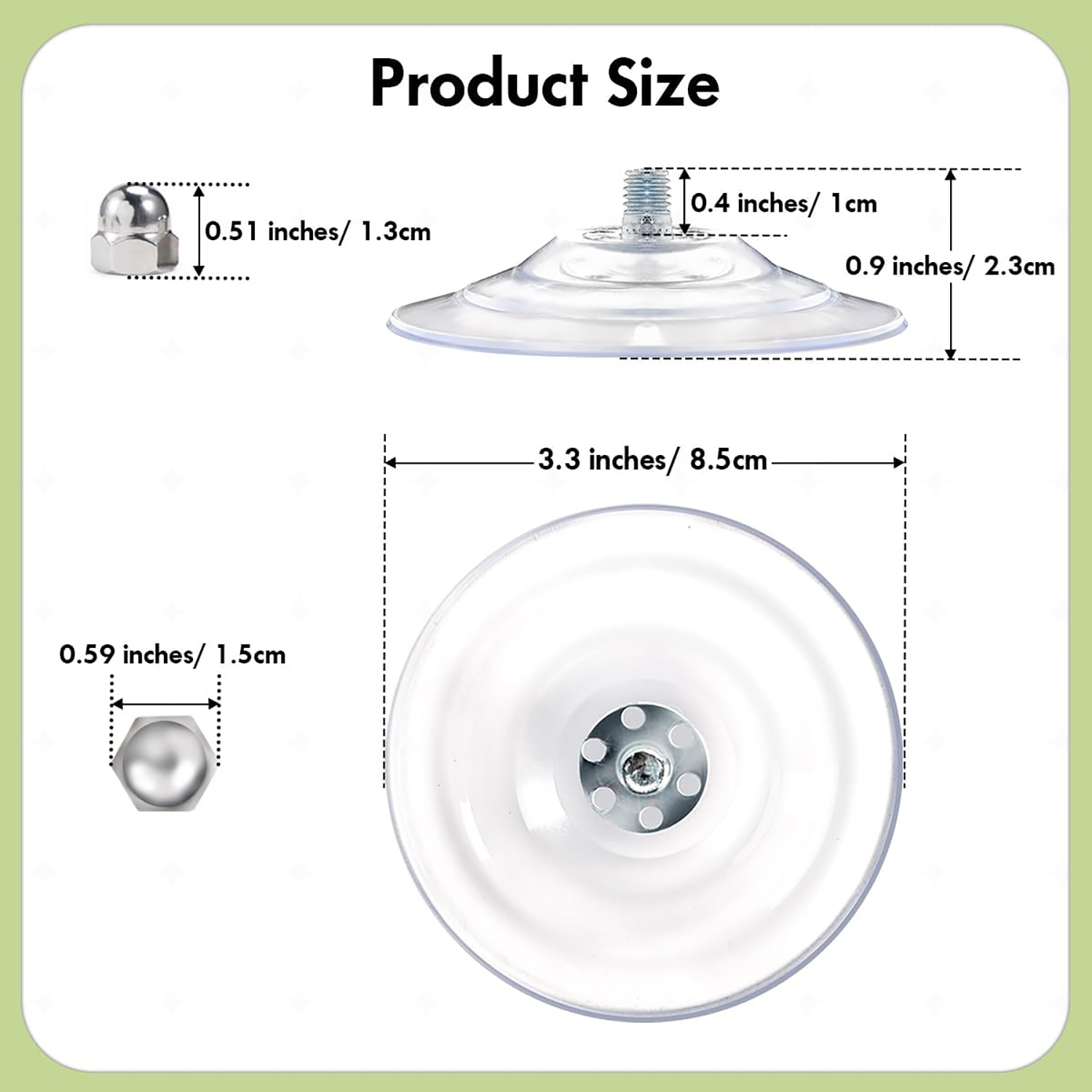 2/4/6PCS PVC Cat Window Perch Suction Cups with Screws, Hanging Mount ...