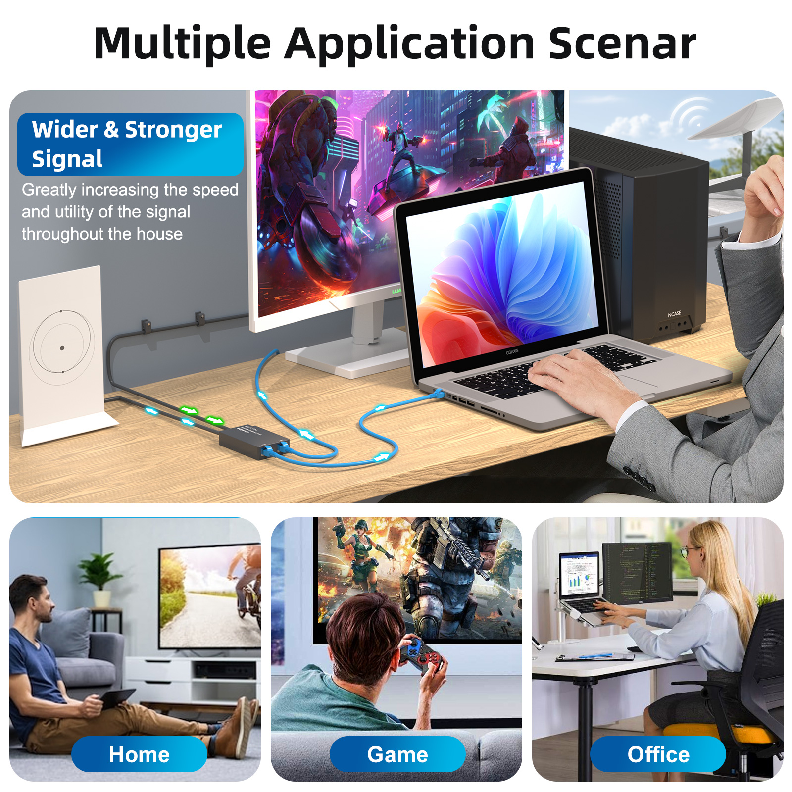 Starlink Gen2 Ethernet Adapter Dual RJ45 Port For Starlink Standard ...