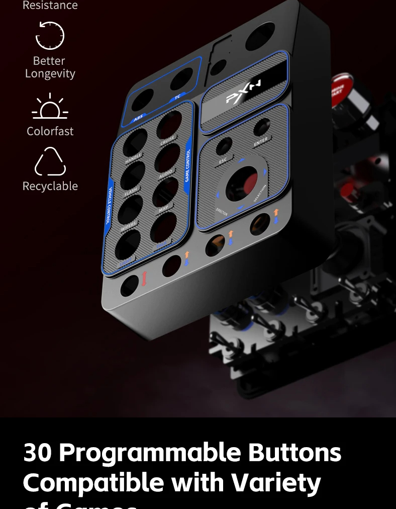 PXN CB1 Simulator Race Central Control Box 30Programmable Button ...