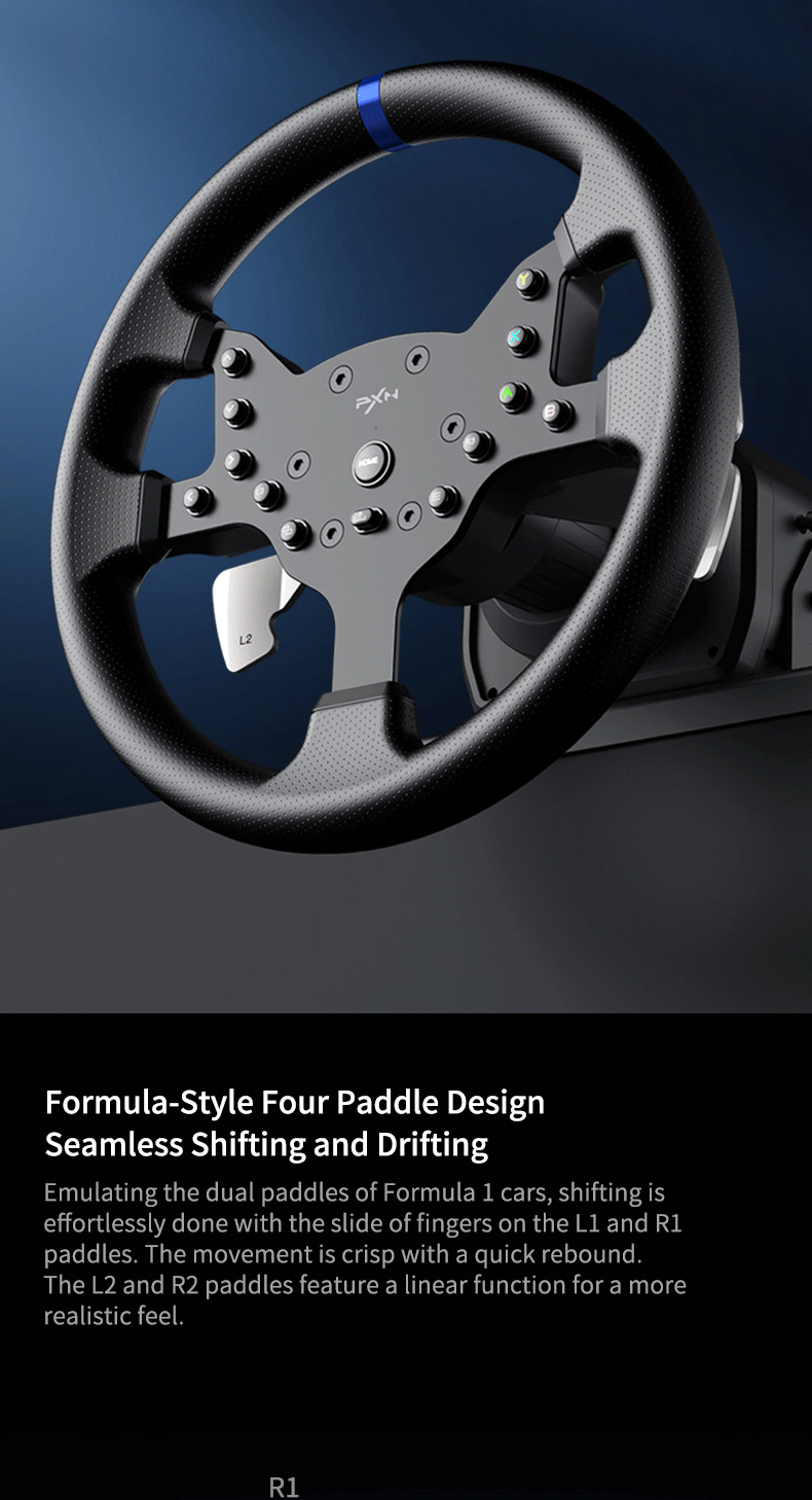 PXN V99 3.2Nm Force Feedback Racing Wheel Simulator Gaming Steering ...