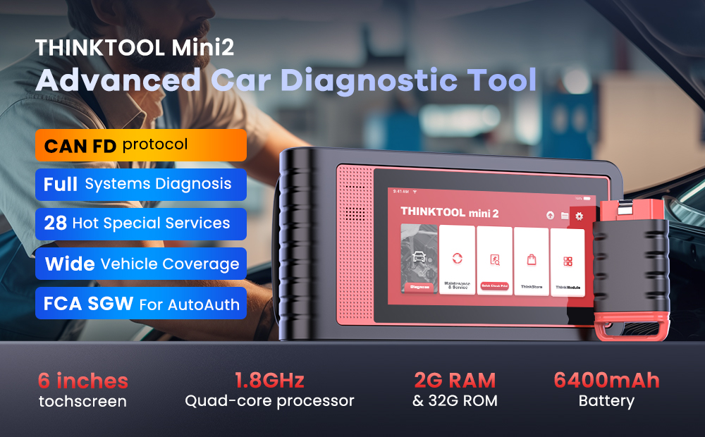 THINKCAR Thinktool Mini 2 Obd2 Automotive Scanner Oe-Level Full System ...