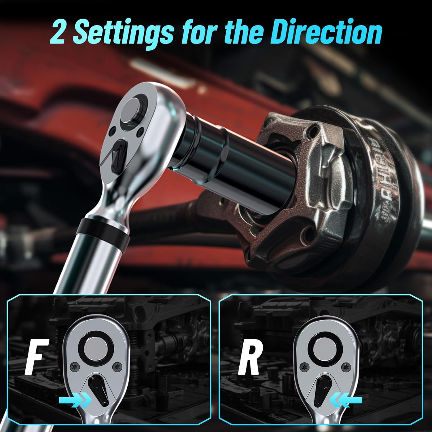 Seesii Digital Torque Wrench 1/2" Drive(12.5-250.8ft-lbs/17-340N.m), 2% ...