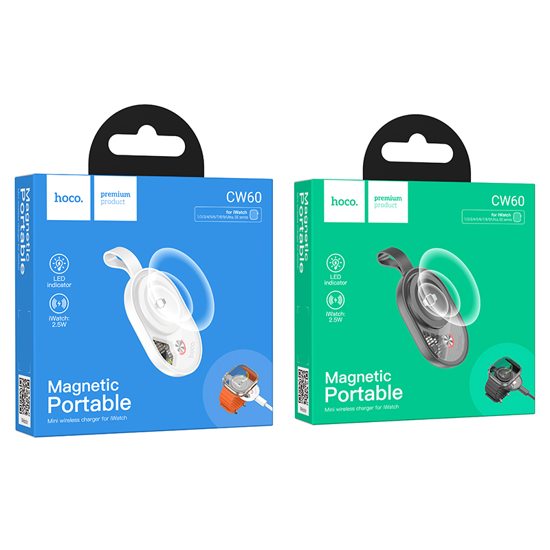 HOCO CW60 Wireless Charger for iWatch 9 8 7 Ultra se Compatible with Apple Watch 8 /7/6/se/5/4/3 ...